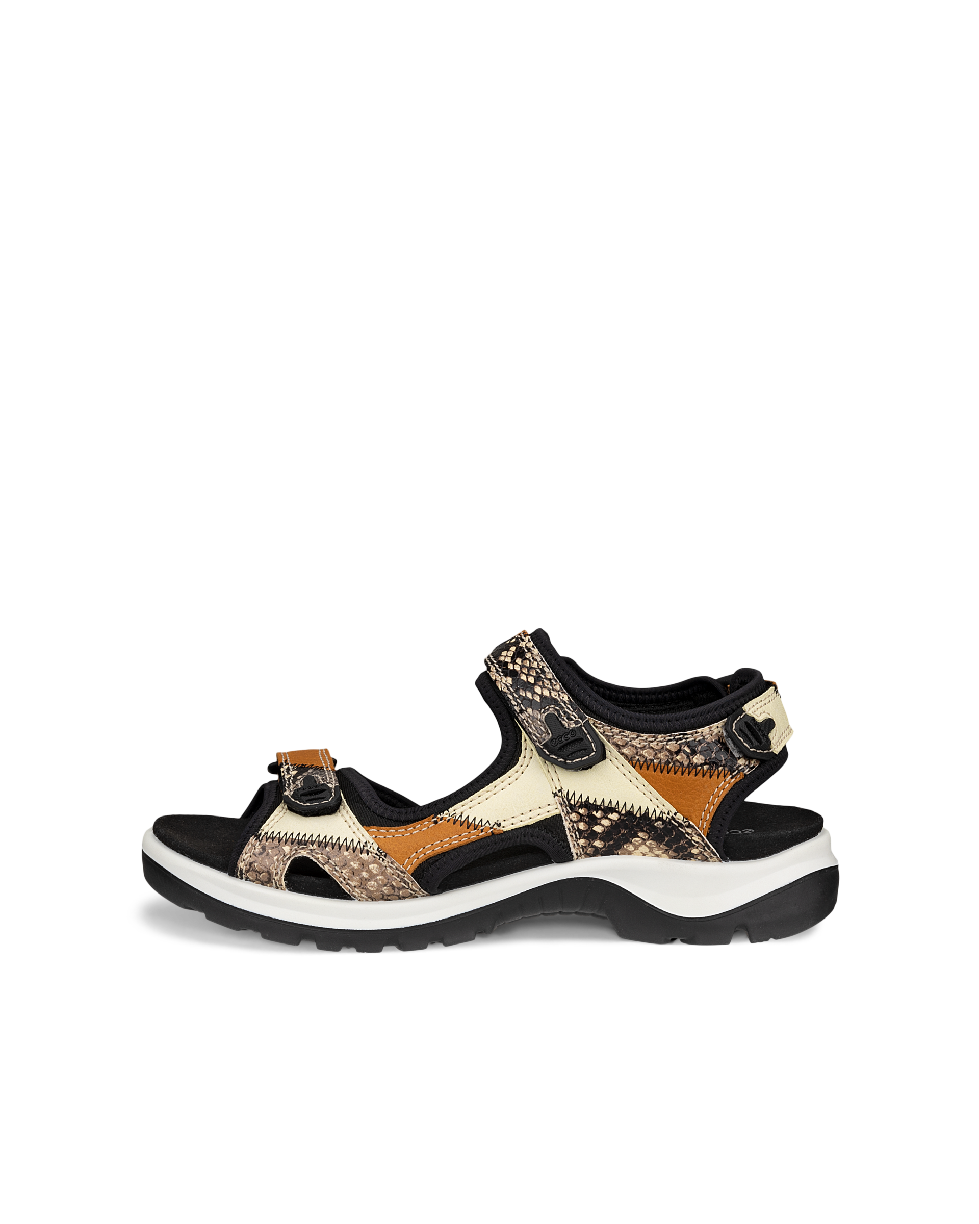 ECCO Offroad Upcycle ウィメンズ レザーハイキングサンダル | マルチカラー