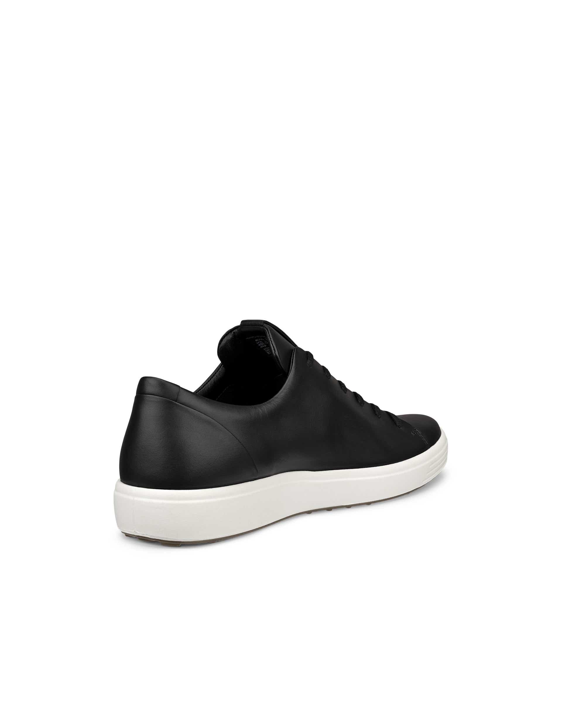 Men's ECCO® Soft 7 Leather Lace-Up Shoe | Black
