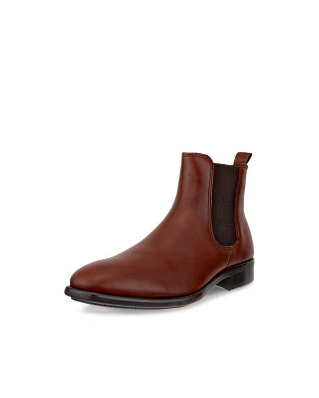 ECCO® Citytray Herren Chelsea Boot aus Leder | Braun