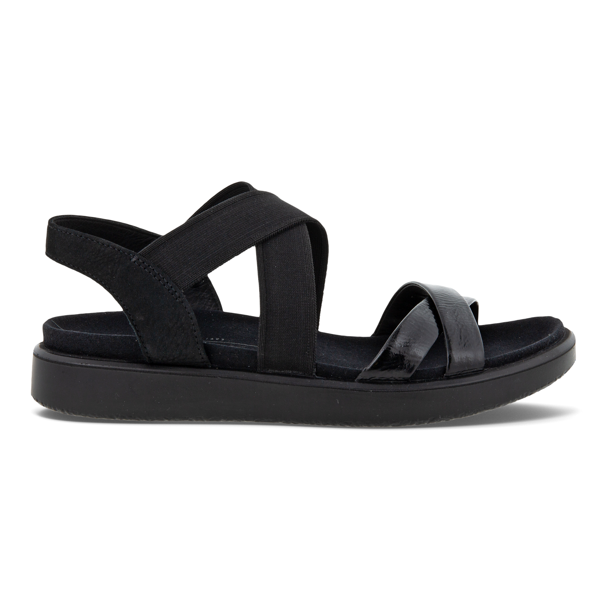 ECCO FLOWT W Flat Sandal | Black