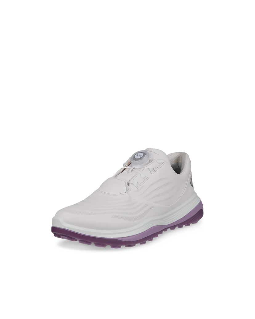 Ladies ECCO® Golf LT1 BOA Leather Waterproof Shoe | Pink