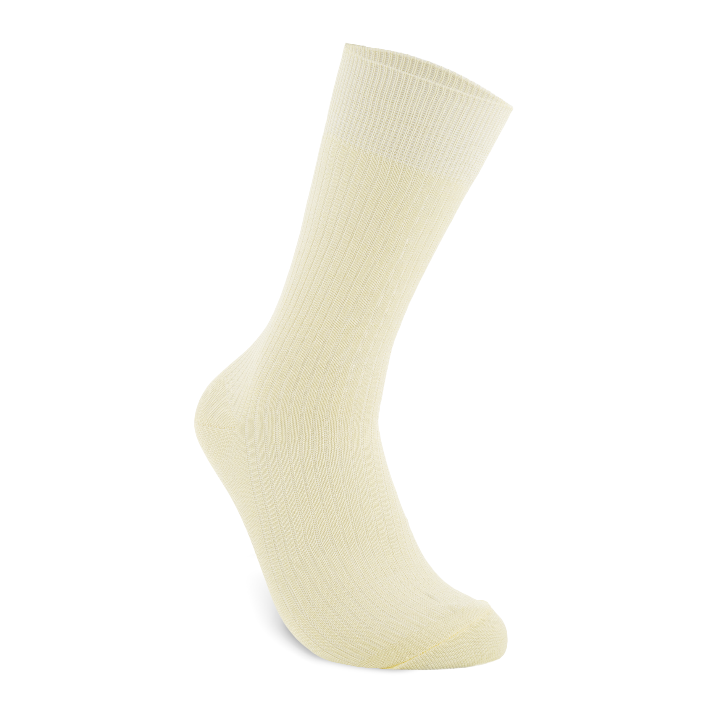 Women's ECCO® Vibe Shiny Ribbed Mid-Cut Socks | Yellow