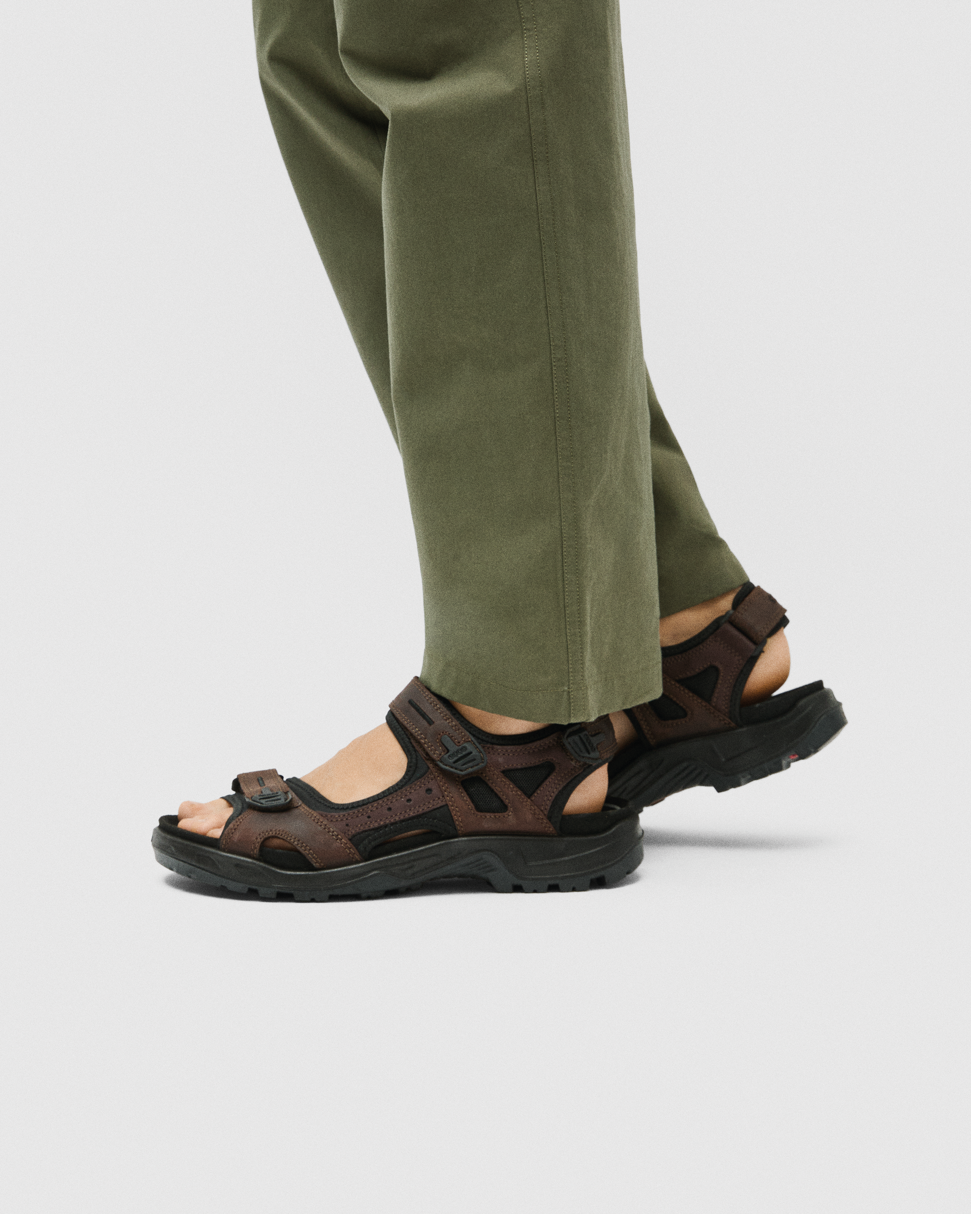 Men's ECCO® Offroad Nubuck Outdoor Sandal | Brown