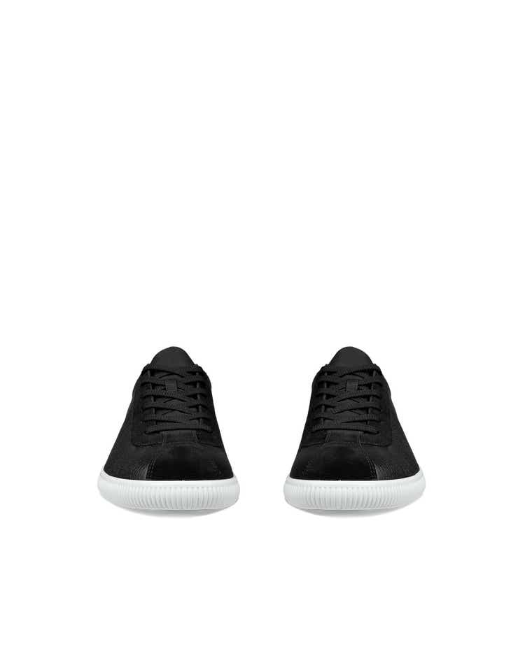 Men's ECCO® Soft Zero Leather Sneaker | Black