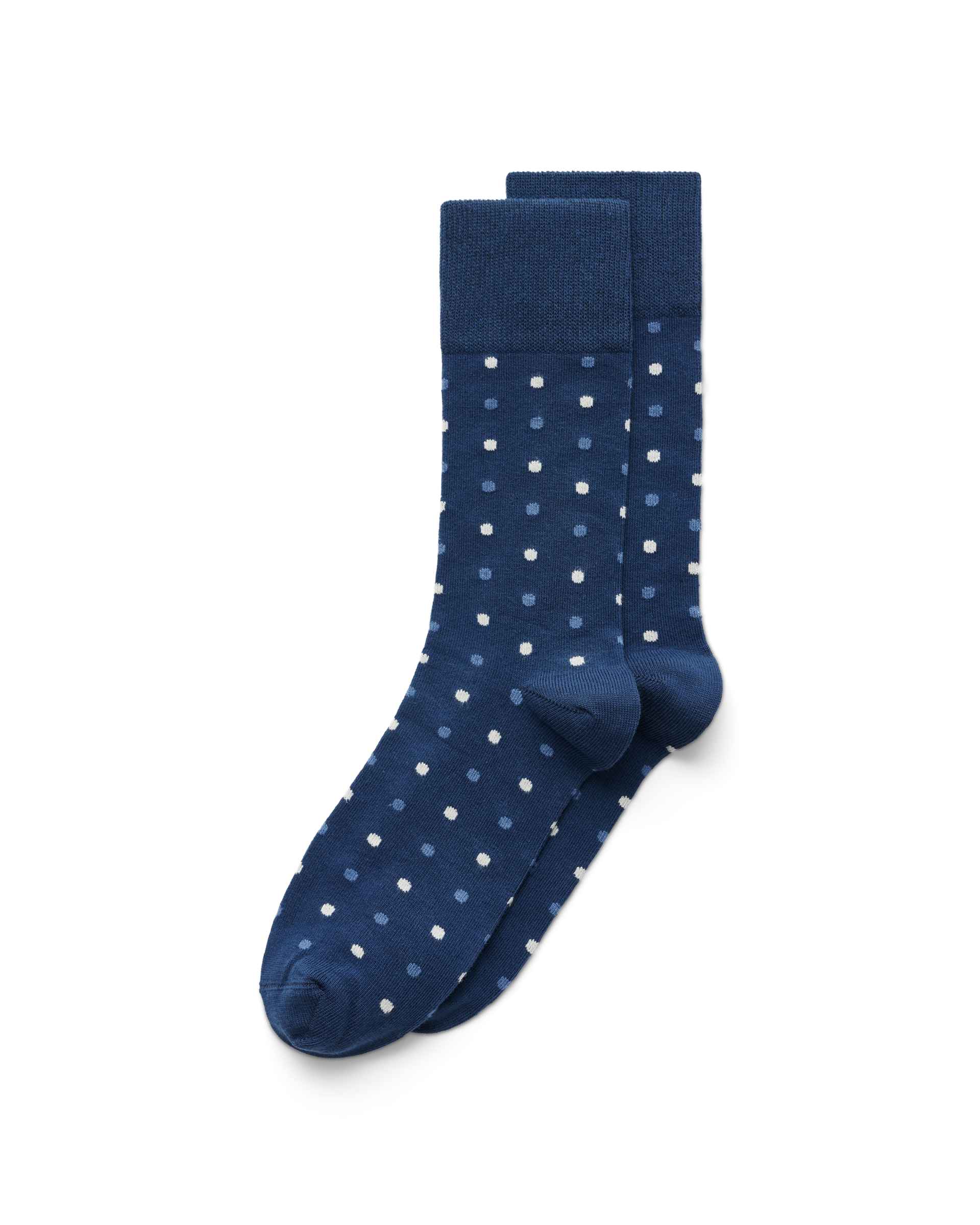Men's ECCO® Classic Dotted Mid-Cut Socks | Blue