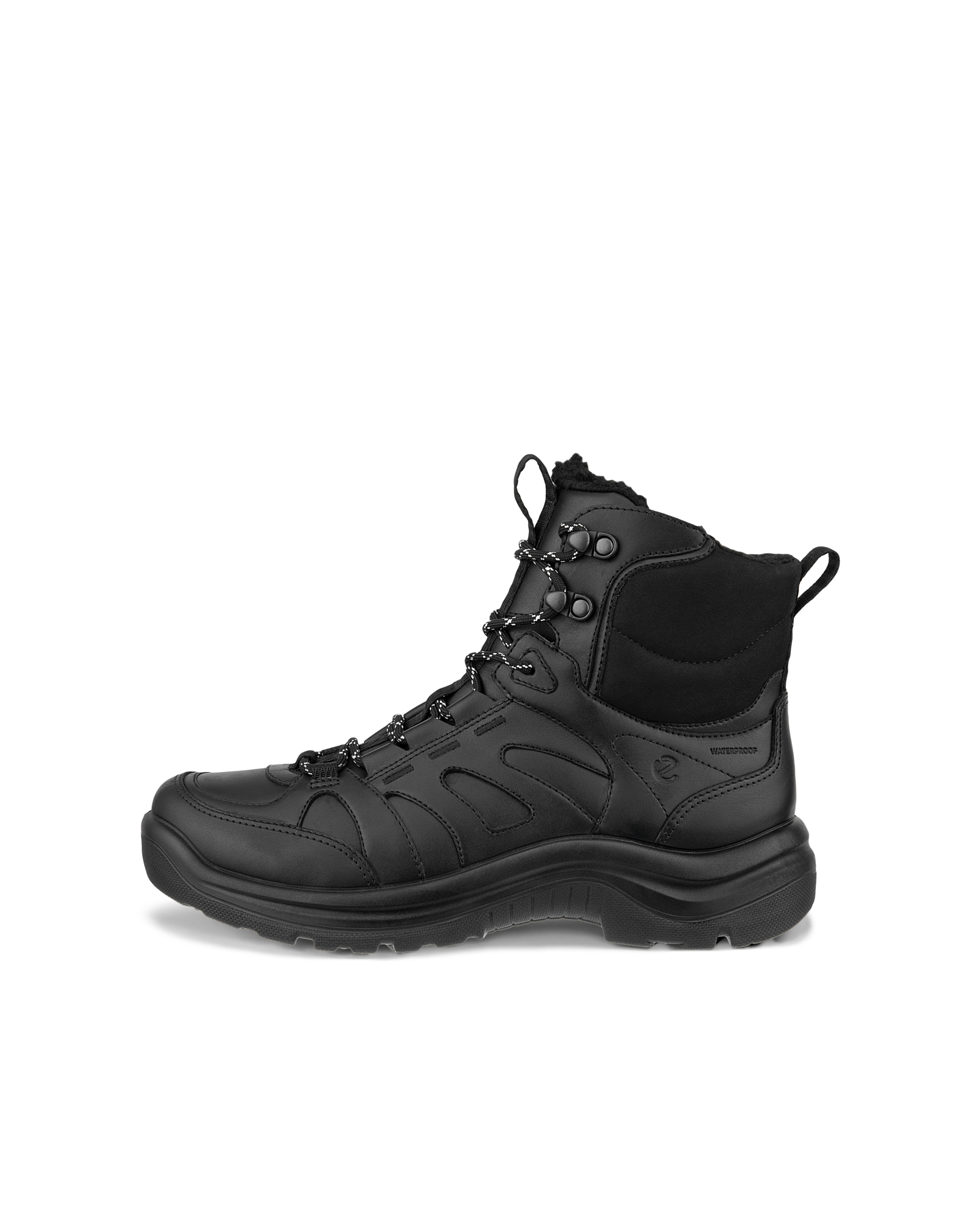 Women's ECCO® Offroad Leather Waterproof Mid-Cut Outdoor Boot | Black