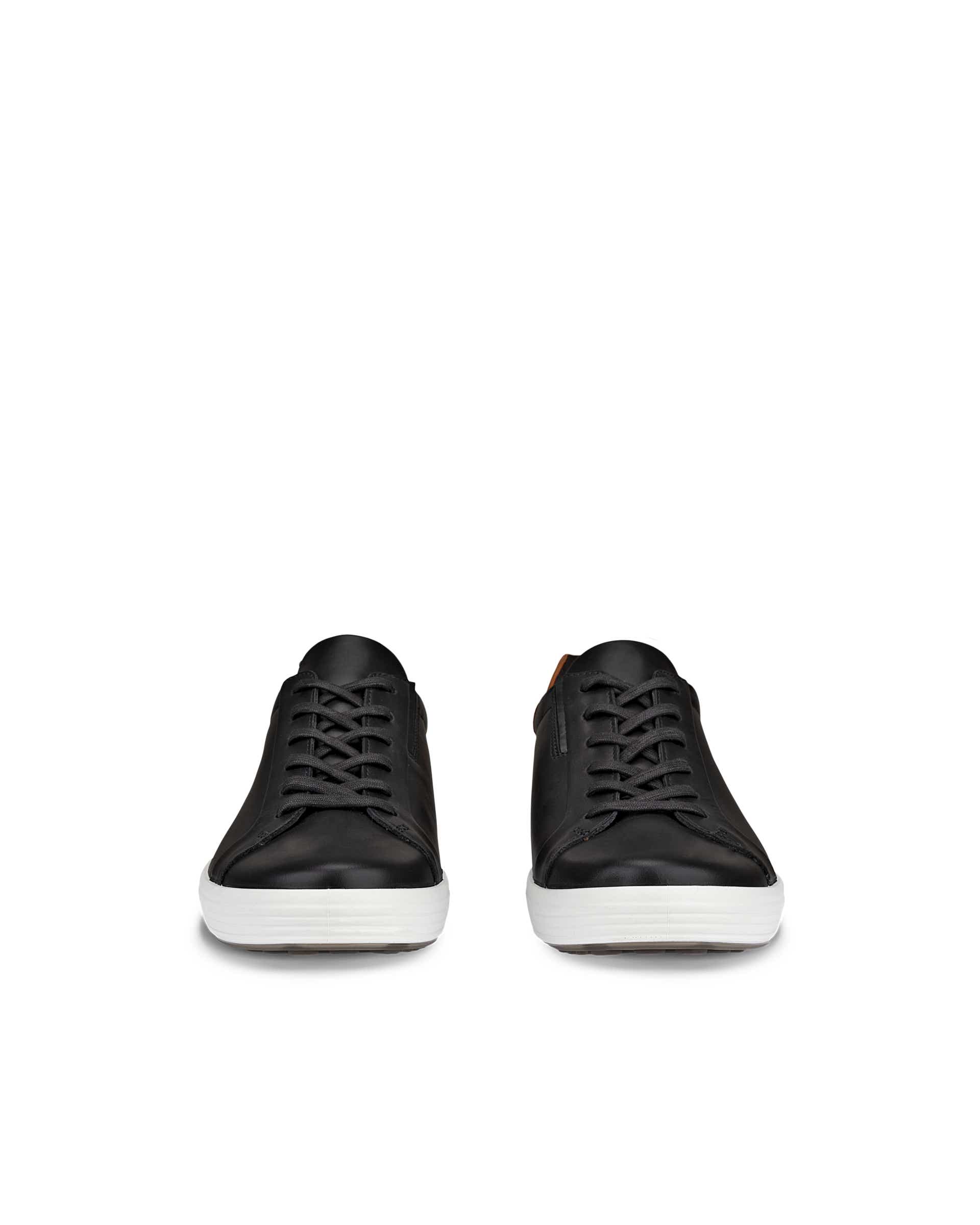 Men's ECCO® Soft 7 Leather Slip-In Sneaker | Black