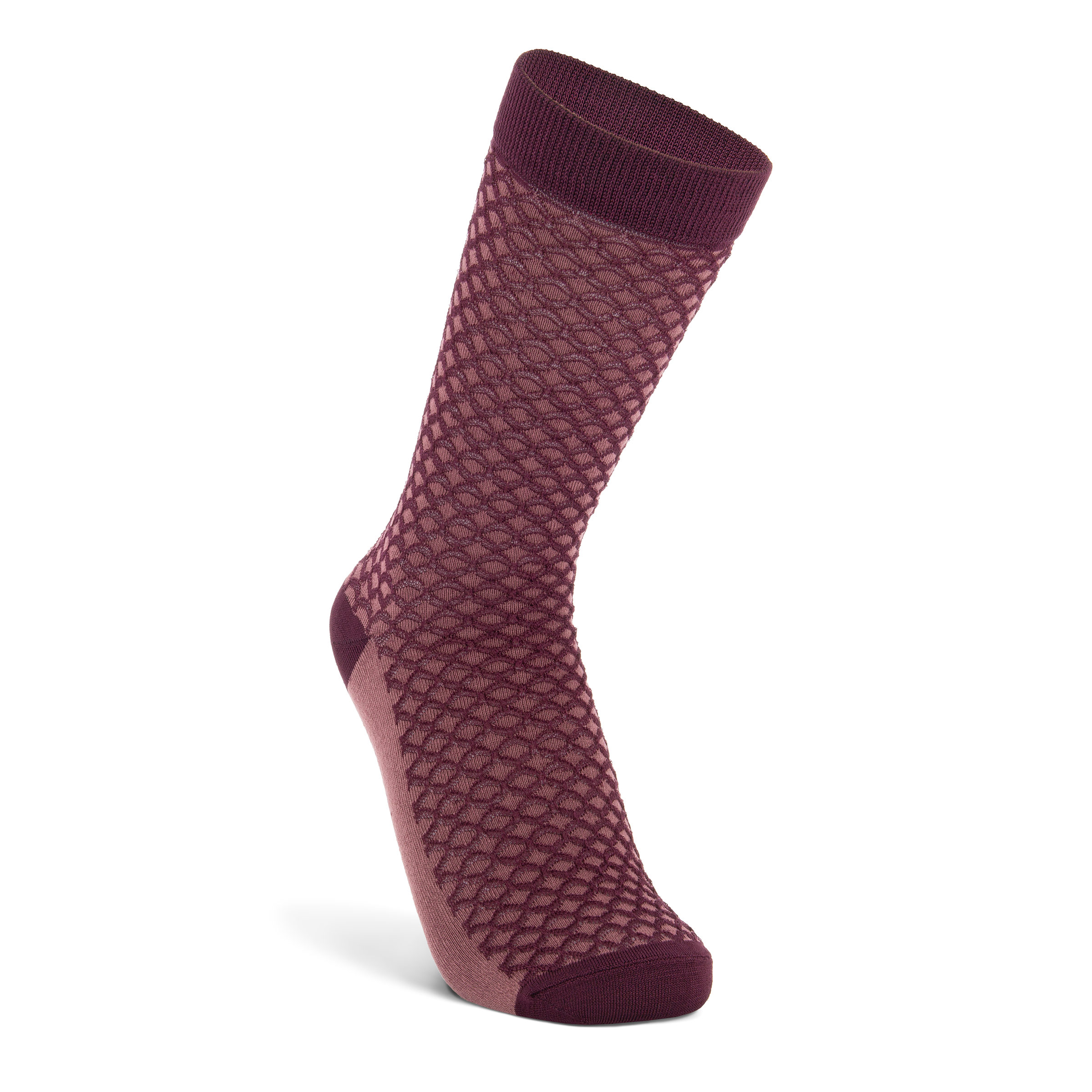 Men's ECCO® Classic Checked Mid-Cut Socks | Red