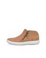 Women's ECCO® Soft 7 Nubuck Zip Bootie | Brown