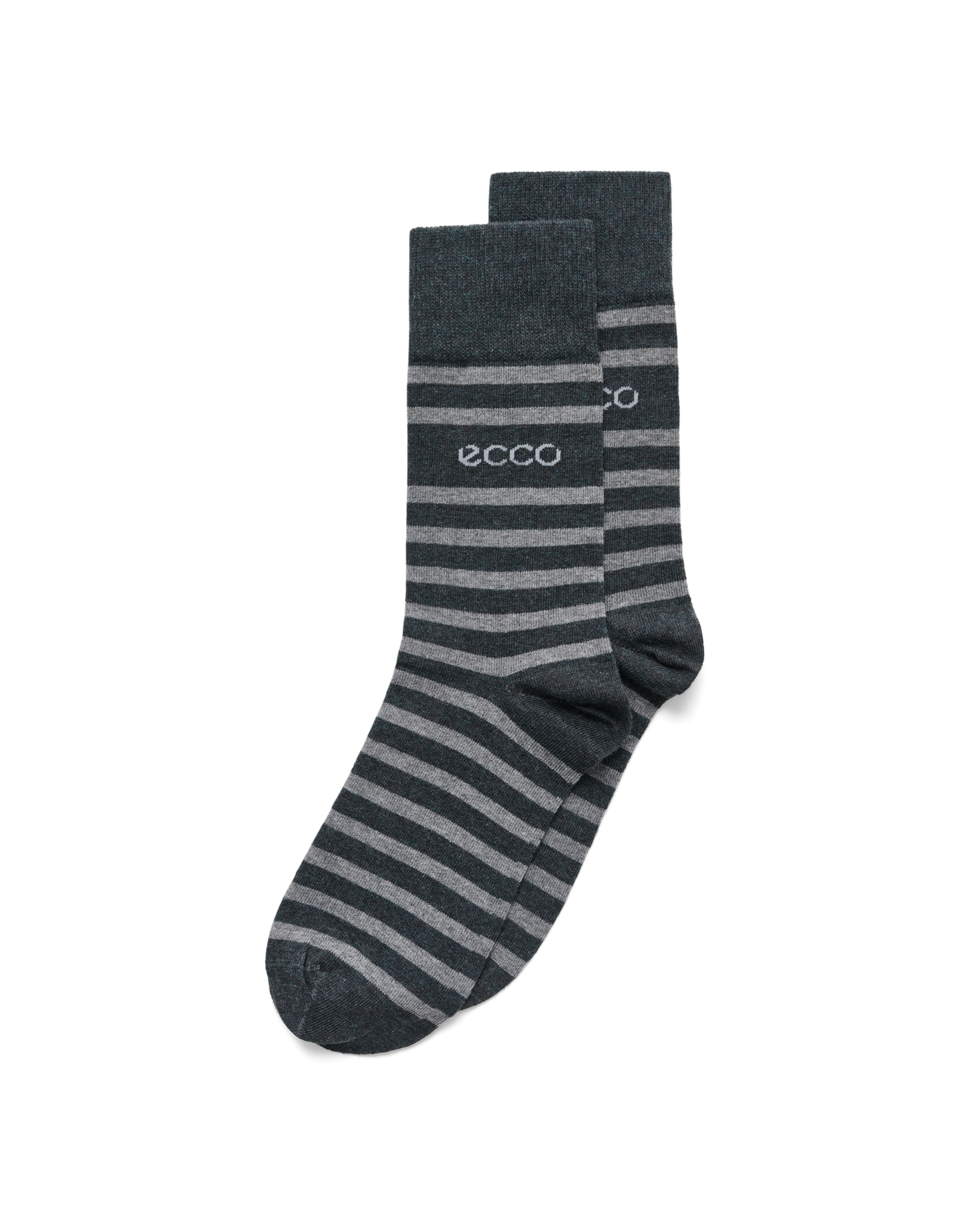 Men's ECCO® Classic Stripe Mid-Cut Socks | Grey
