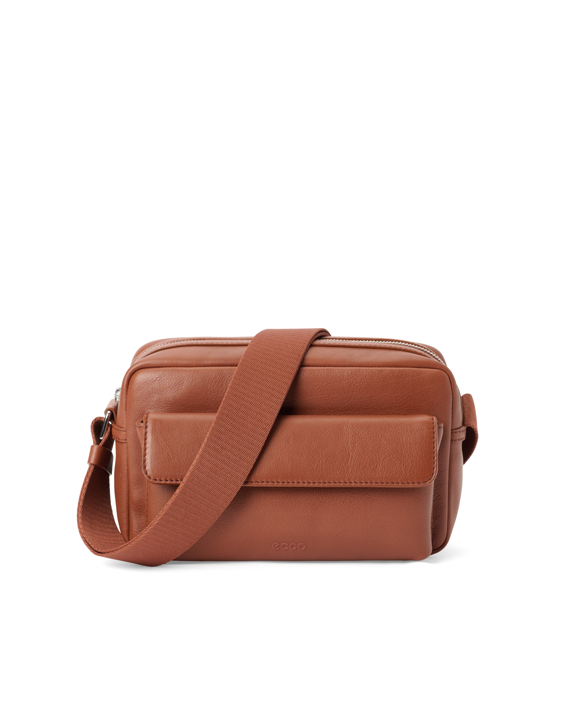 ECCO Camera Bag City Crossbody レザーショルダーバッグ | ブラウン